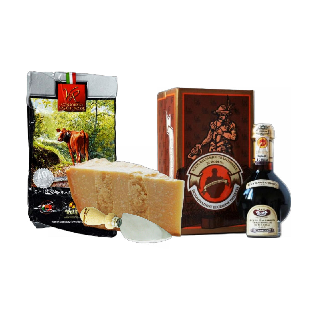 25 Year Balsamic Vinegar & 40 Months Aged Red Cows Parmigiano