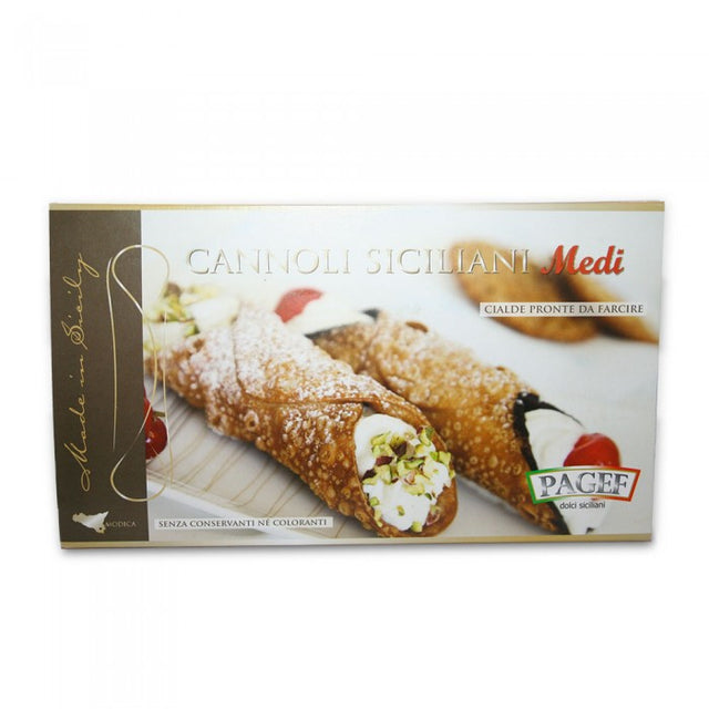 Large Sicilian Cannoli Shells Tray - 12 Pieces