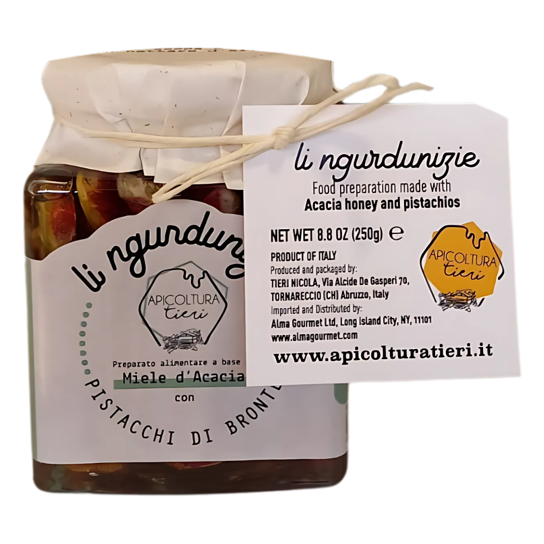Acacia Honey & Pistachios from Bronte – Alma Gourmet