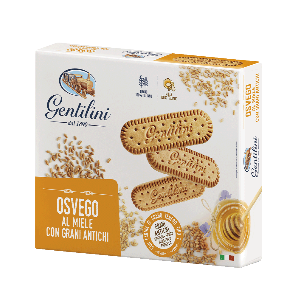 Biscotti Gentilini Osvego With Honey and Ancient Grains