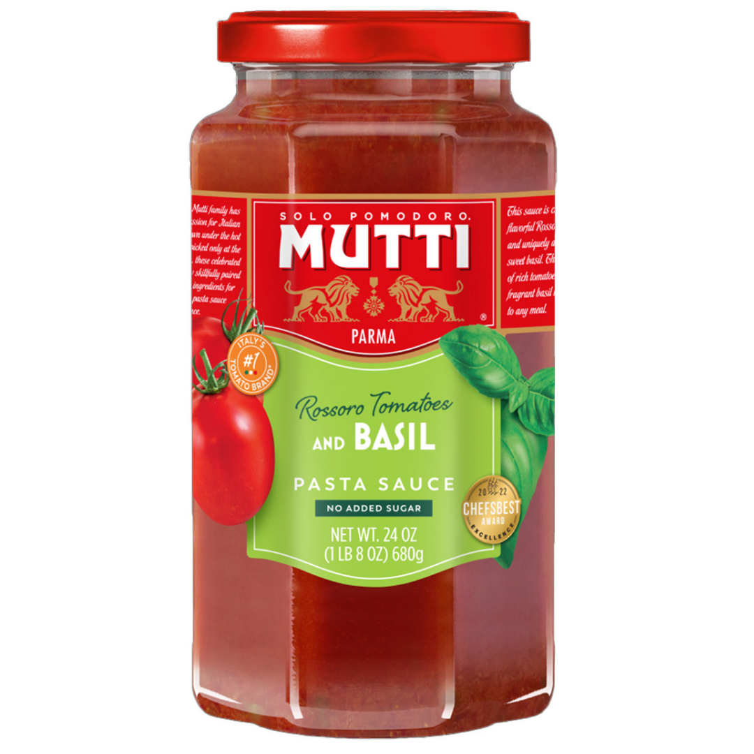 Mutti Tomato & Basil Pasta Sauce